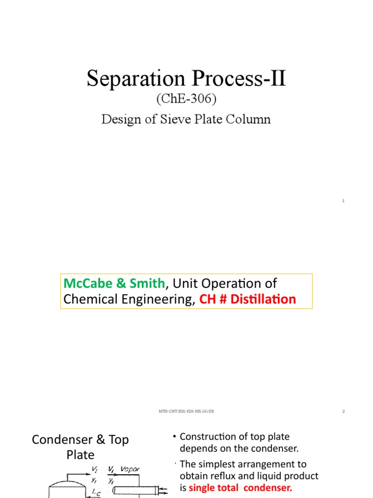 Distillation Column-3 | PDF | Distillation | Applied And ...