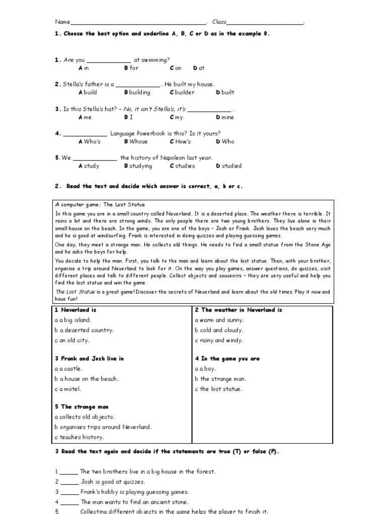 English 4 Activity | PDF