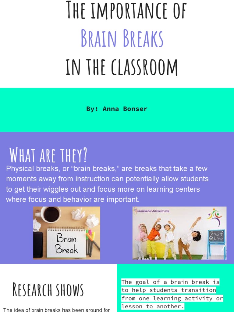 Classroom Brain Break Benefits | PDF | Classroom | Learning