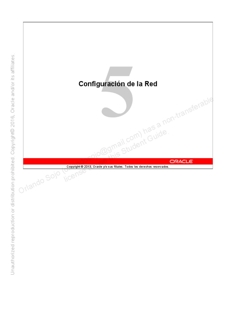 Lección 5 Configuración de La Red PDF | PDF | Dirección IP | Protocolos de internet