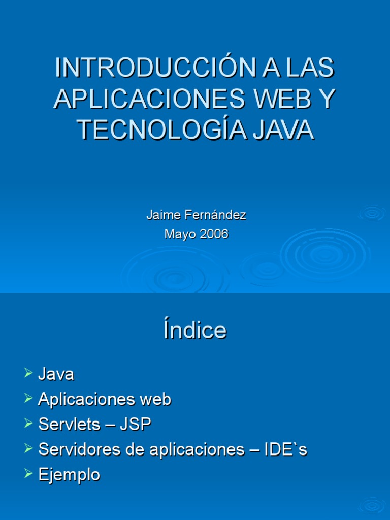 Introduccion A Las Aplicaciones Web y Tecnologia Java | PDF | Java ... Introduccion A Las Aplicaciones Web y Tecnologia Java | PDF | Java ...