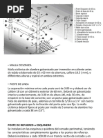 Manual de Instalacion de Malla Ciclonica | PDF | Tornillo | Hormigón