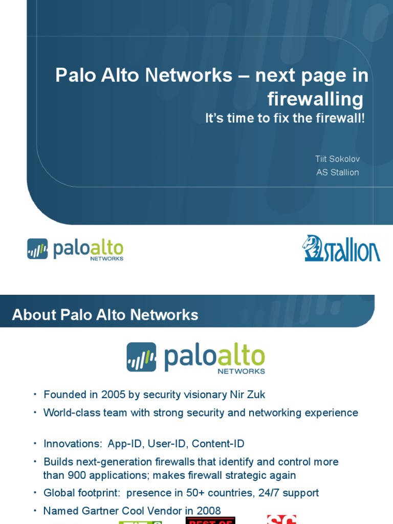 Palo Alto Networks Stallion Autumn Seminar | PDF | Virtual Private ...