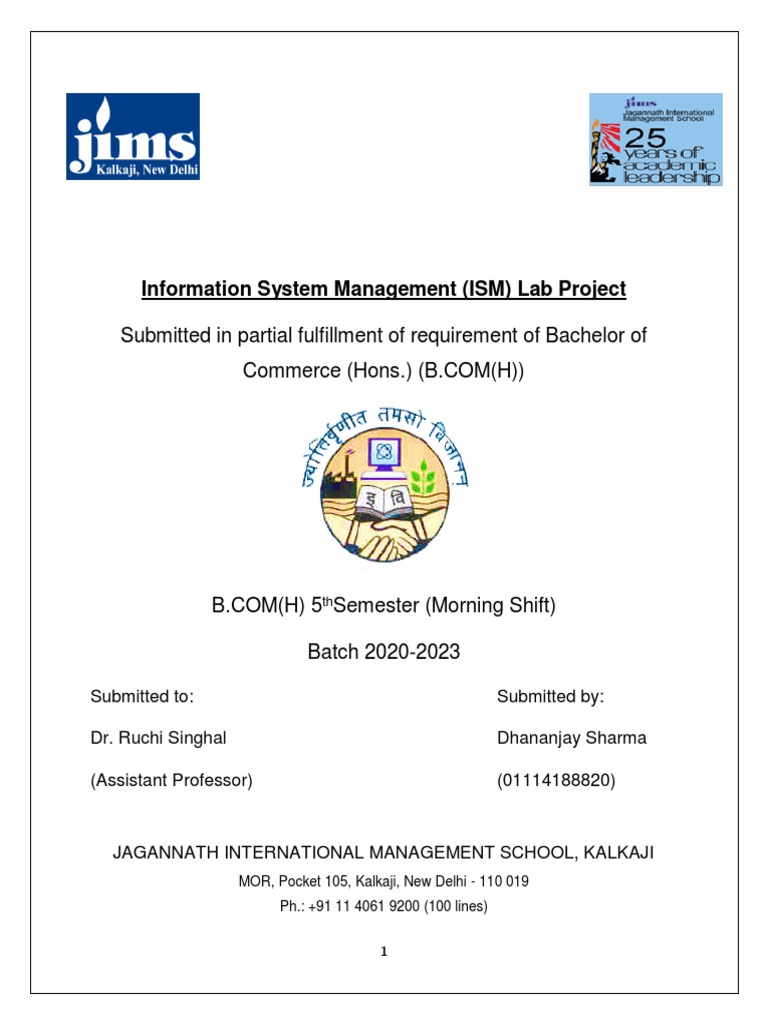 ISM Project | PDF | Relational Database | Databases