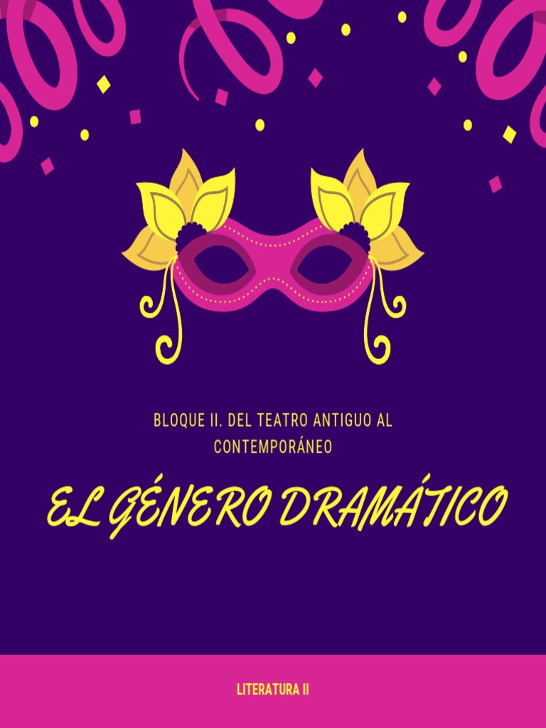 Características Del Género Dramático. | PDF | Teatro | Monólogo