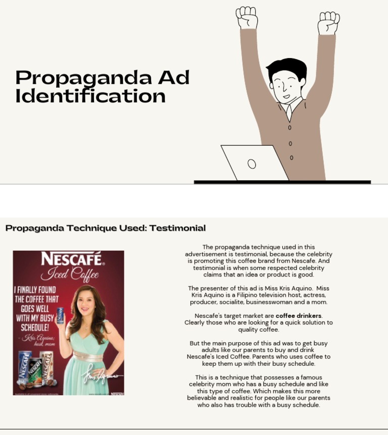 Propaganda Technique's - English 8 | PDF