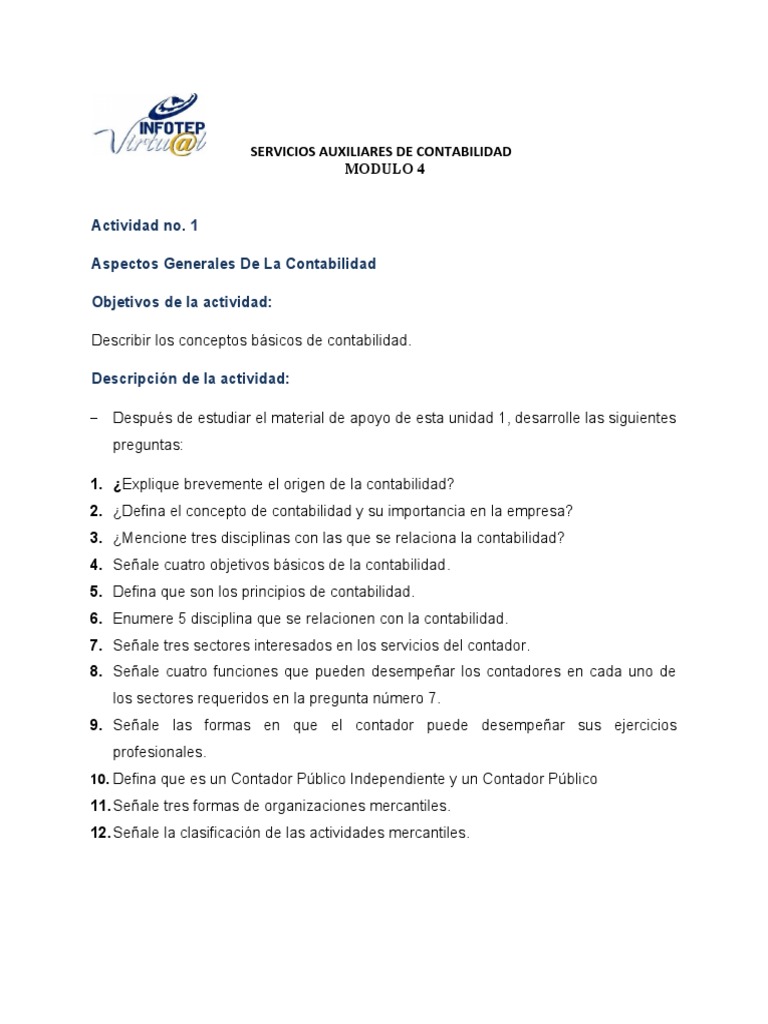 Actividad 1 Del Módulo 4 | PDF