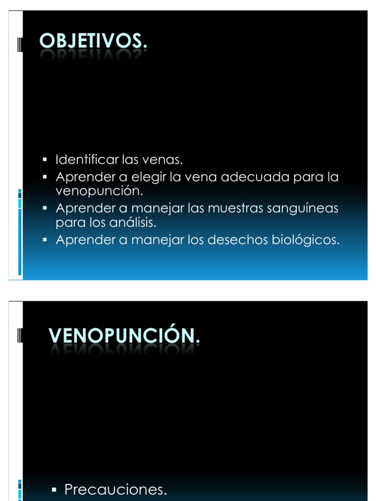 Venopuncion y Extraccion Sanguinea | PDF