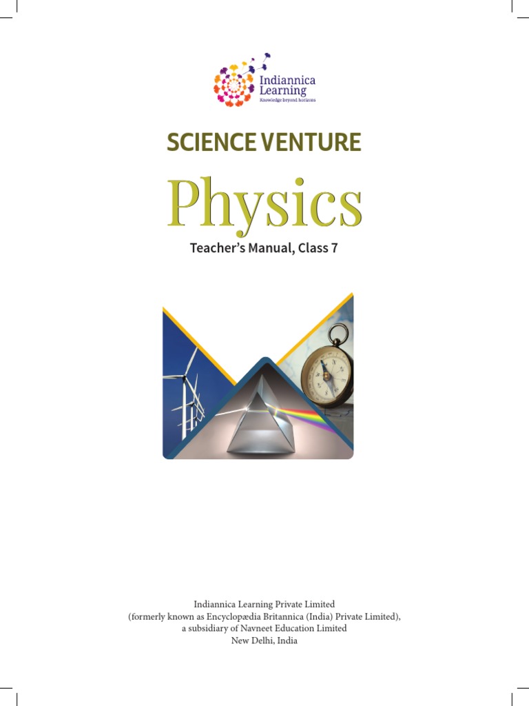 Science Venture - ICSE - Book 7 TM - Physics - PRF PDF | PDF | Velocity ...