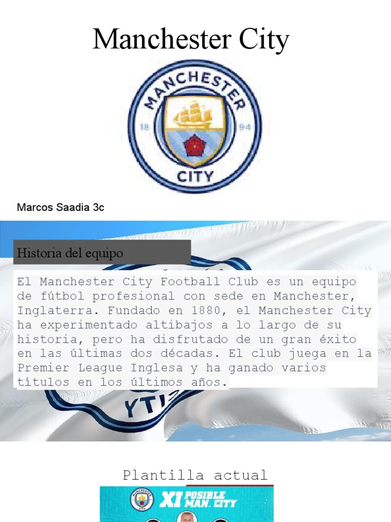 La historia y éxitos recientes del Manchester City | PDF