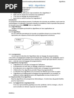 Cours Algorithme Pour Les Debutants | PDF | Structure de contrôle | Booléen