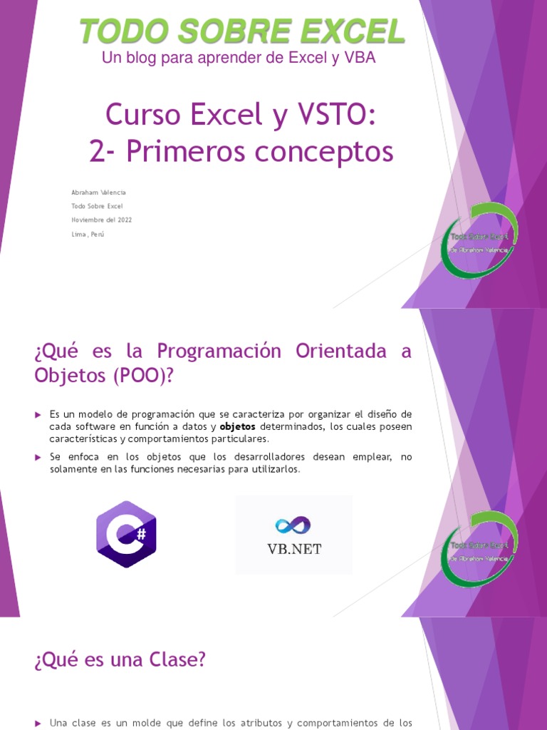 Introducción a Excel y VSTO | PDF | Objeto (informática) | Microsoft Excel
