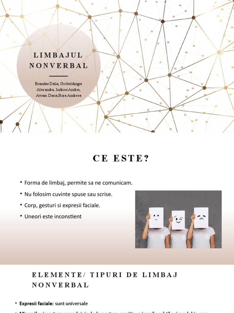 Limbajul Nonverbal | PDF