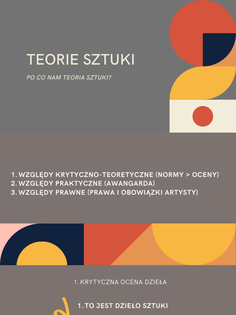 Teorie Sztuki1 PDF | PDF