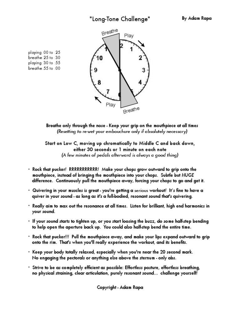 Long Tone Challenge | PDF