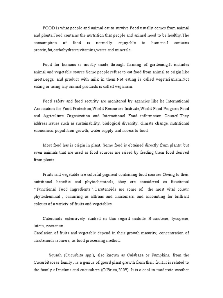 RRL Squash | PDF | Foods | Vegetables