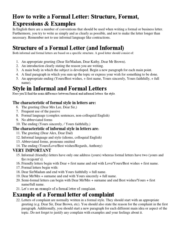 How To Write A Formal Letter | PDF | Madam | English Language