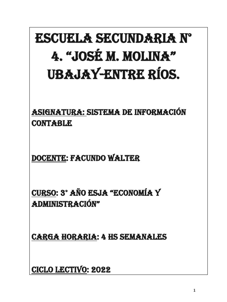 Proyecto Sic 2022 | PDF | Contabilidad | Sociedad