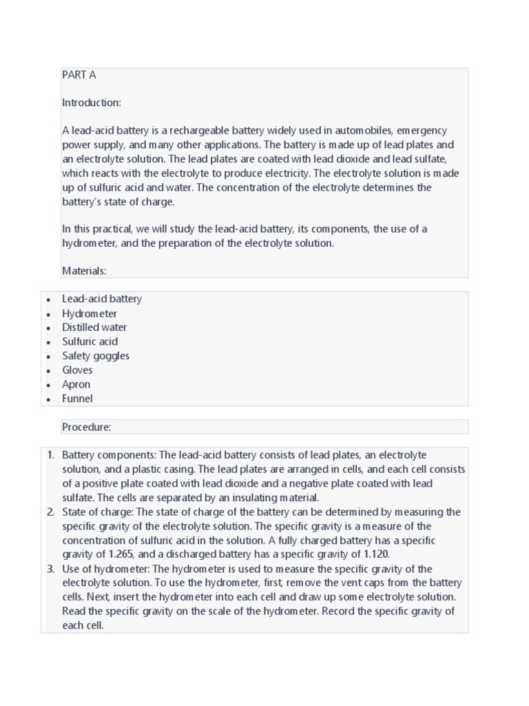 Practical No 9 | PDF | Rechargeable Battery | Battery Charger Practical No 9 | PDF | Rechargeable Battery | Battery Charger