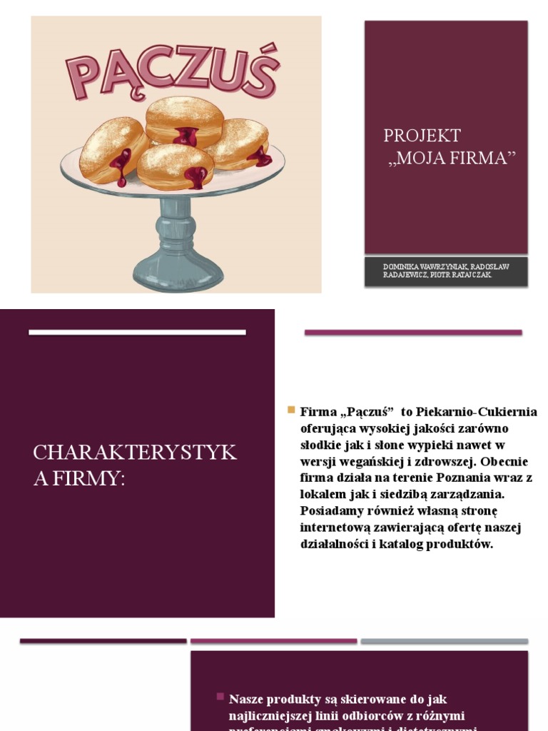 Projekt Moja Firma Prezentacja | PDF