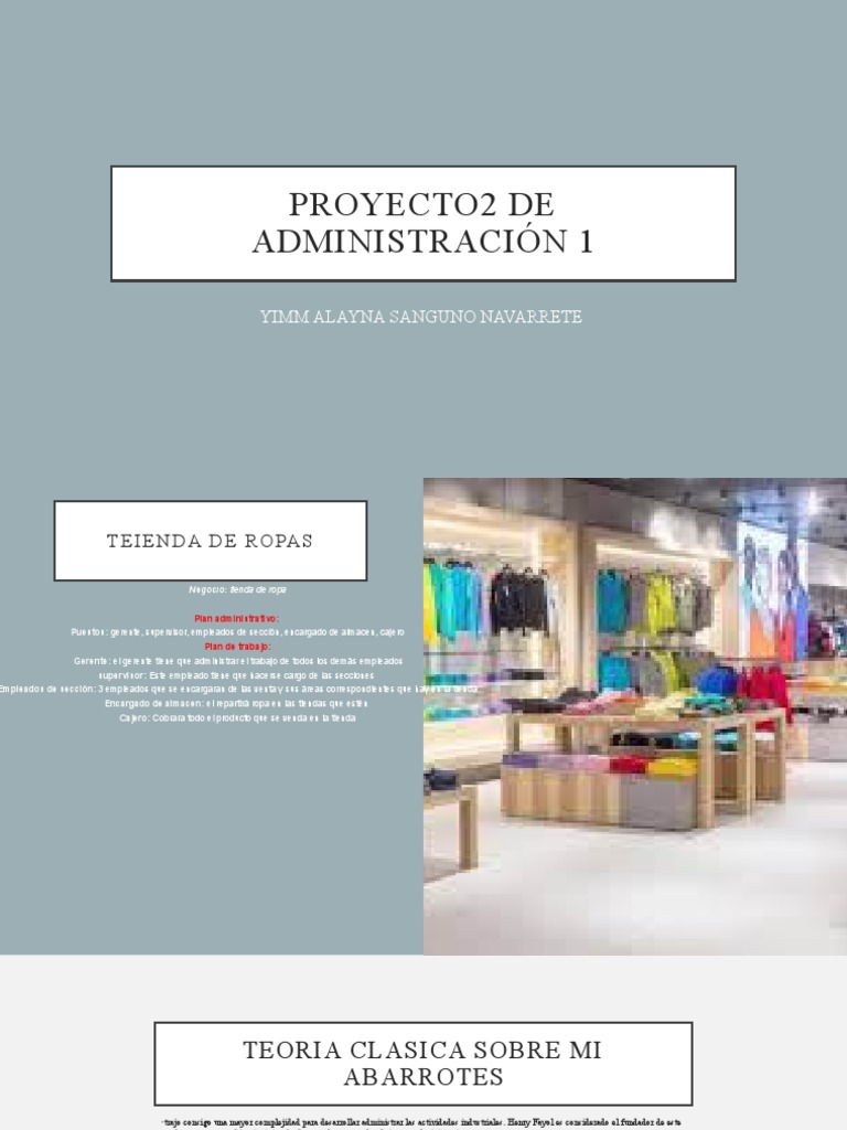 Proyecto2 de Administración 1 | PDF