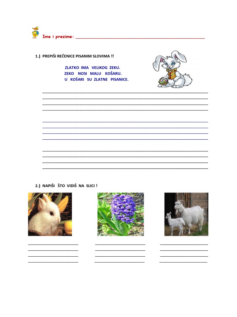 Pisana Slova Do Z | PDF