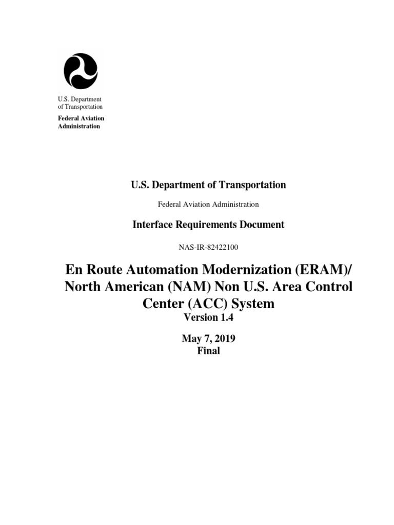 ERAM-NonUSACC IRD-v1.4 - 4 | PDF | Computer Network | Osi Model