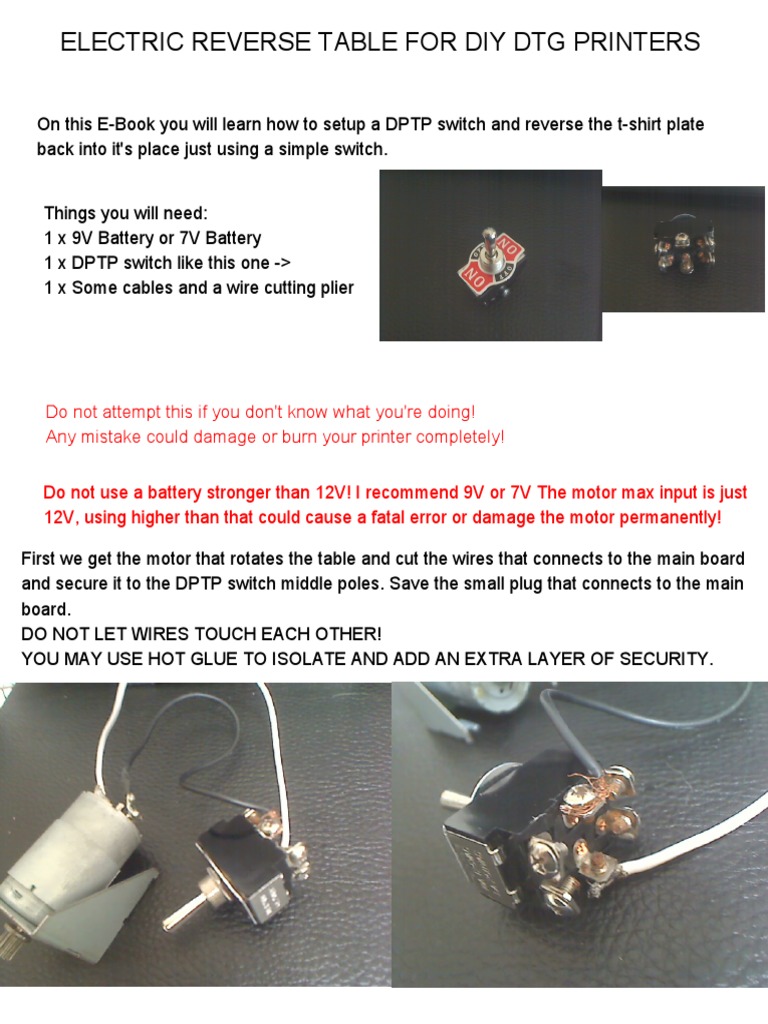 DPTP. For DIYDTG | PDF | Switch | Electrical Connector