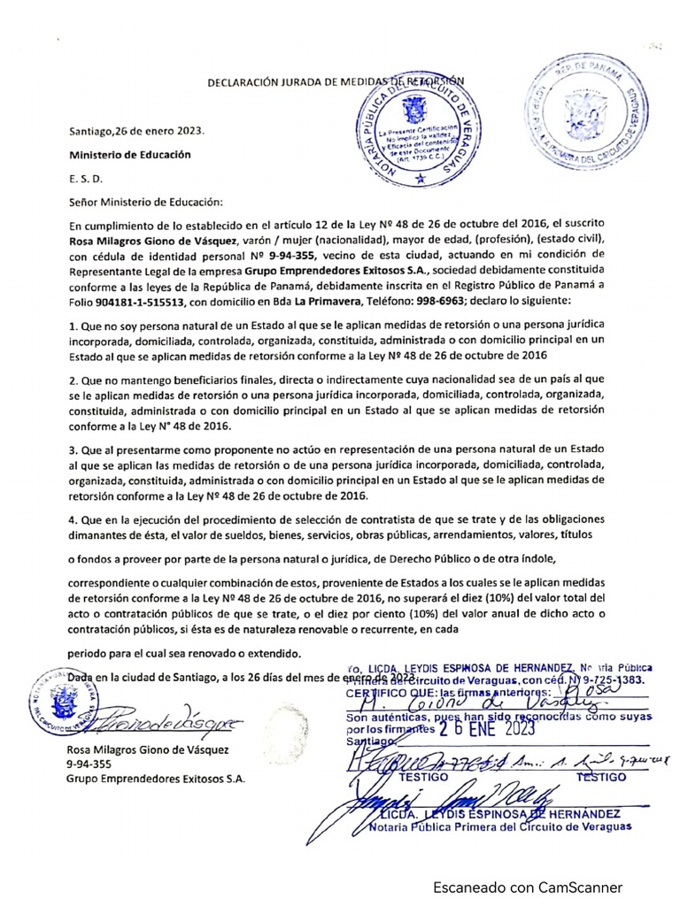 Medida de Retorsion Meduca | PDF