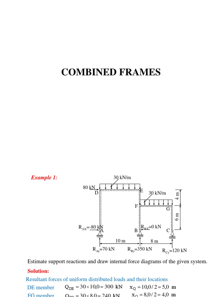 8) Combined Frames | PDF | Force
