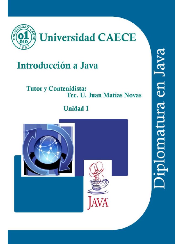 Unidad 1 Intro Java | PDF | máquina virtual de Java | Java (lenguaje de ...