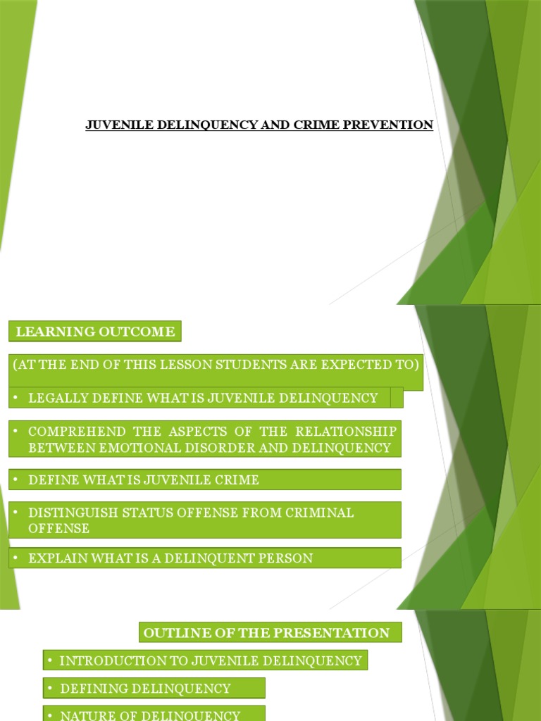 Juvenile Delinquency Report | PDF | Juvenile Delinquency | Crime & Violence