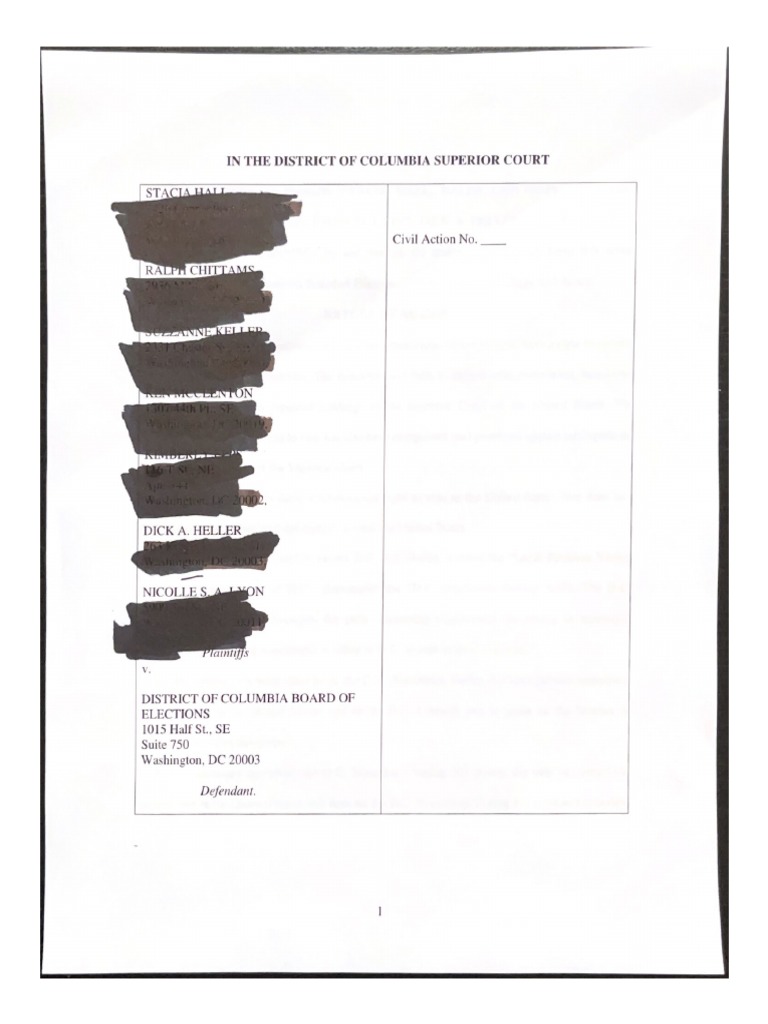 Dc Lawsuit On Noncitizen Voting Law Pdf