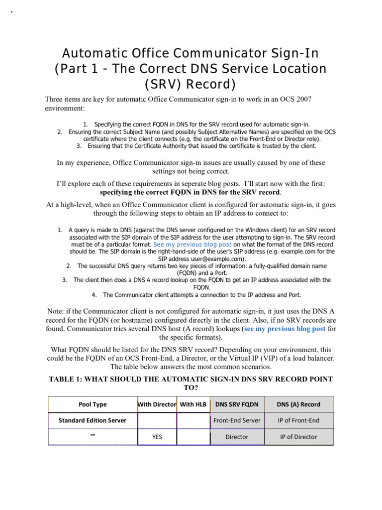 Automatic Office Communicator Sign | Download Free PDF | Domain Name ...