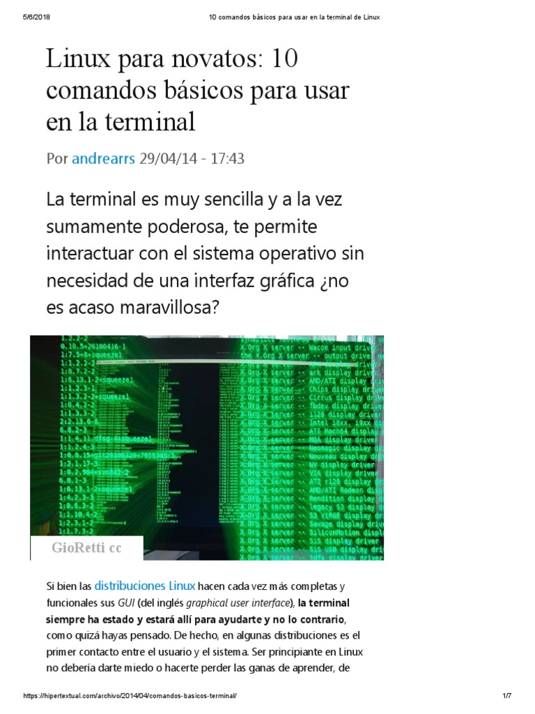 10 Comandos Básicos para Usar en La Terminal de Linux | Descargar ... 10 Comandos Básicos para Usar en La Terminal de Linux | Descargar ...