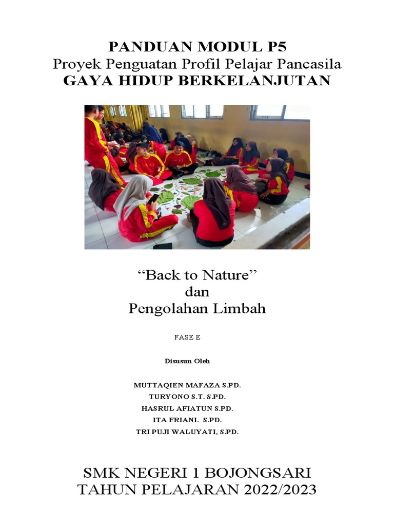 Panduan Proyek P5 Pelajar Pancasila | PDF | Karier & Perkembangan | Kesehatan Holistik