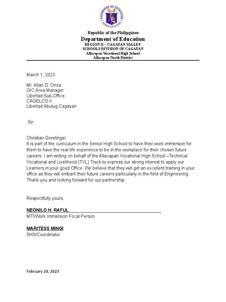 Letter-Of-Intent - 2023 | PDF