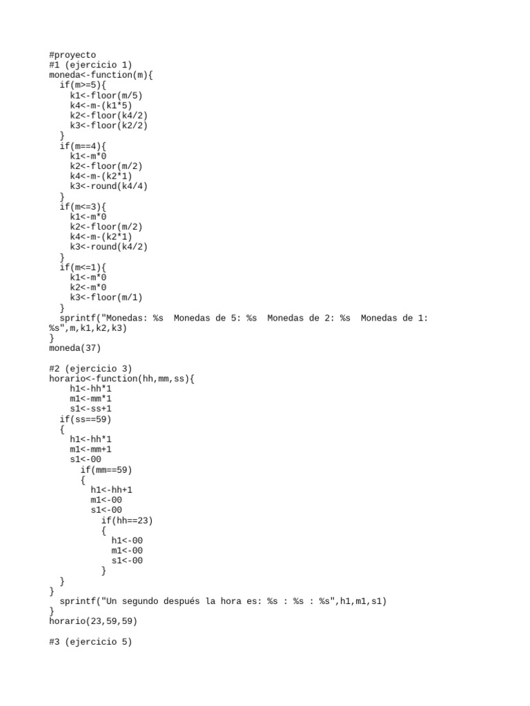 Codigos de Los Ejercicios en R Studio | PDF