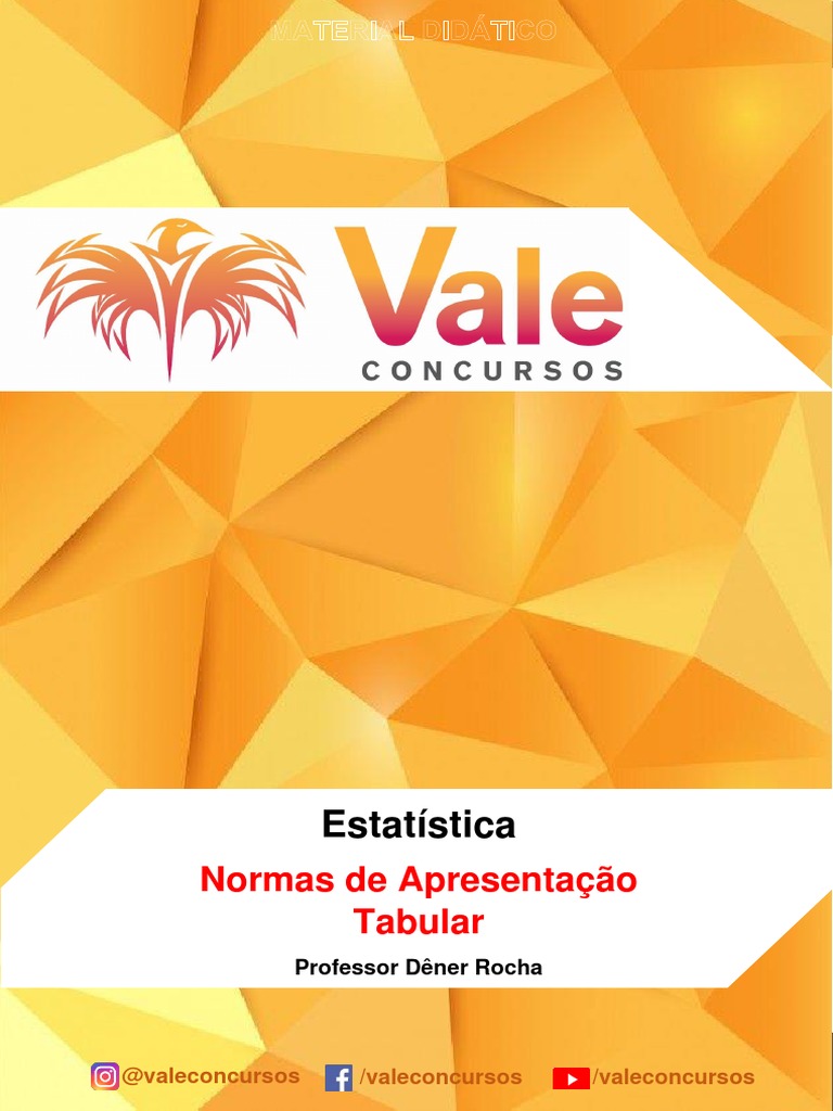 Normas de apresentação de tabelas e tipos de séries estatísticas | PDF ...