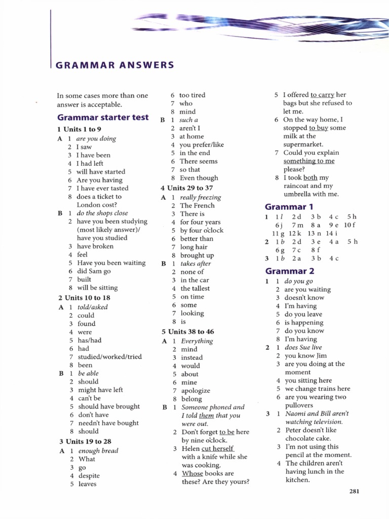 Intermediate Grammar Practice | PDF
