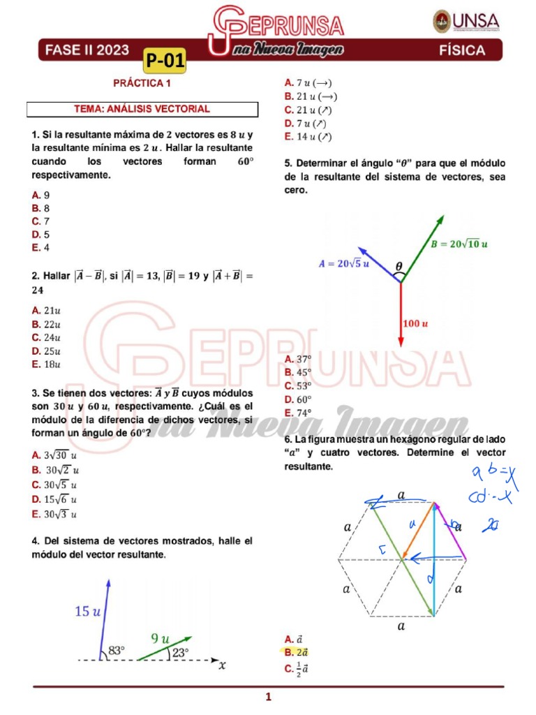 Unsa Fisica 1 PDF | PDF