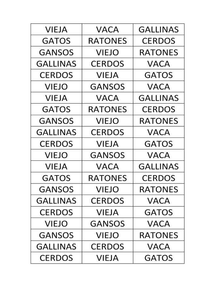 Bingo Del Nabo Gigante | PDF