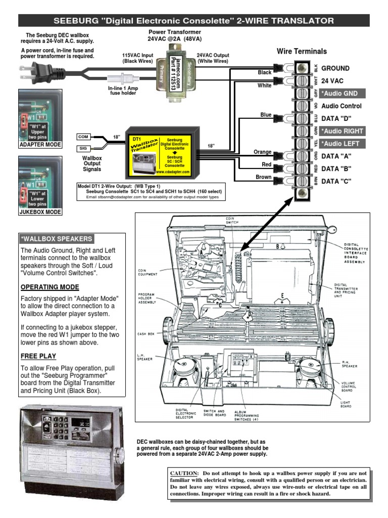 Seeburg Consolette Wiring | PDF | Power Supply | Equipment