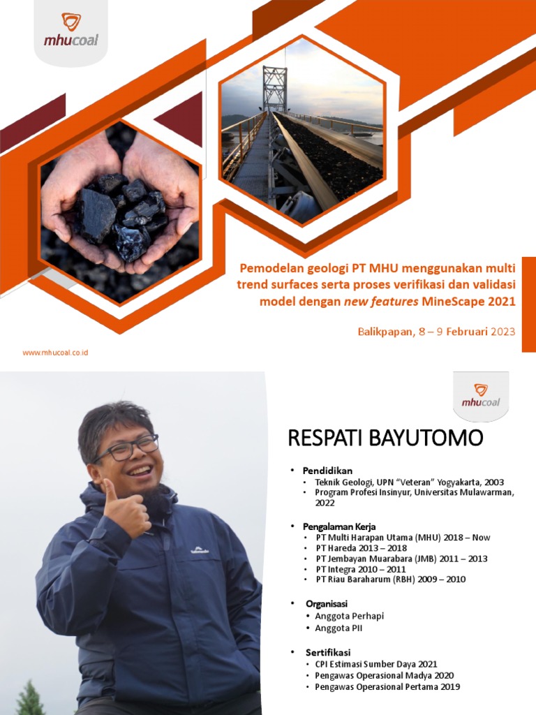 Pemodelan Geologi PT Mhu Menggunakan Multi Trend Surfaces Serta Proses ...