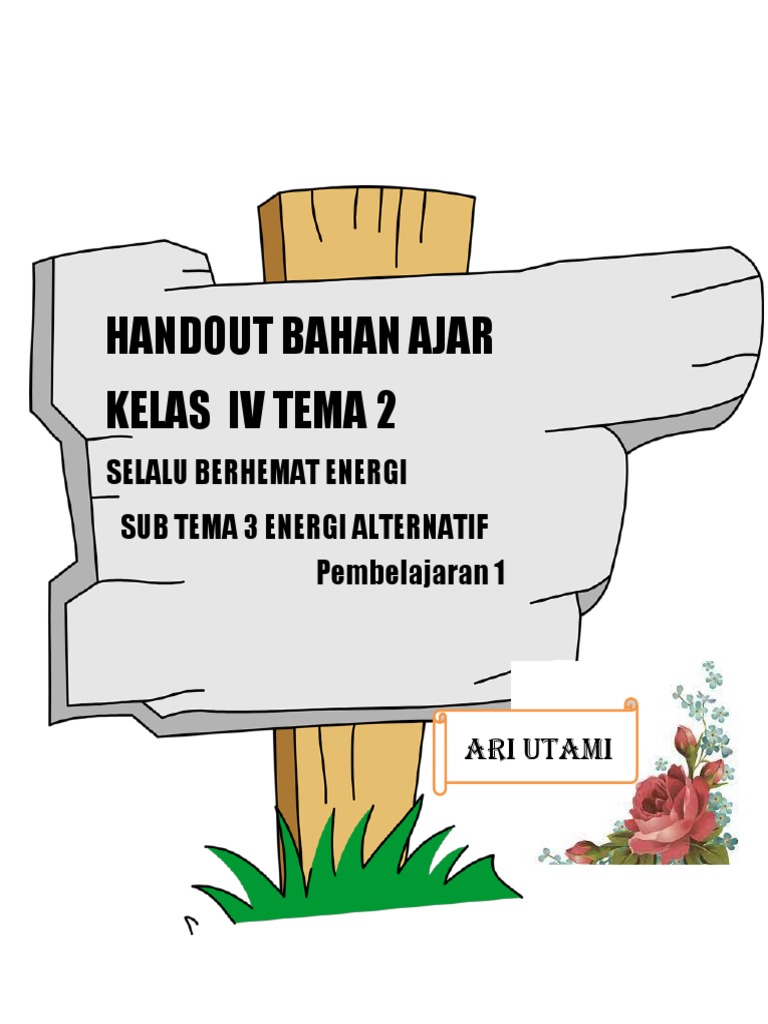 Contoh Bahan Ajar Kelas IV Tema 2 | PDF