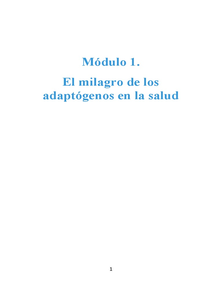 ADAPTÓGENOS Y FITOTERAPIA SISTÉMICA Librillo | PDF | Cáncer | Medicina