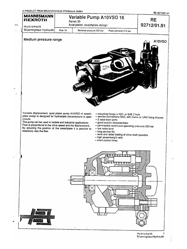 Hydraulic System O&M - Kerb Arrow 750XL PDF | PDF