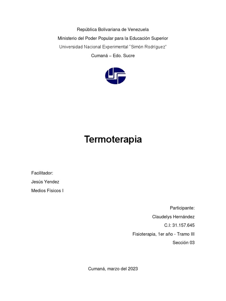 Tipos y Aplicaciones de Termoterapia | PDF | Convección | Radiación