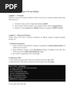 Membuat Crud Data Siswa PHP Mysqli | PDF