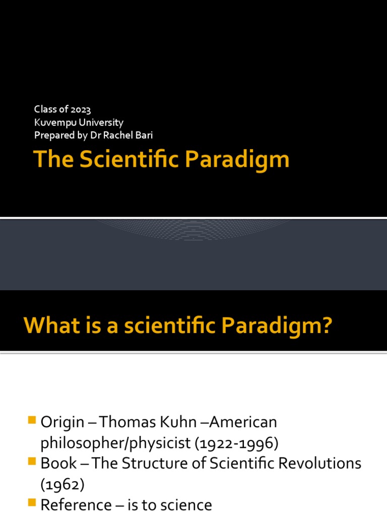 The Scientific Paradigm | Download Free PDF | Science | Paradigm